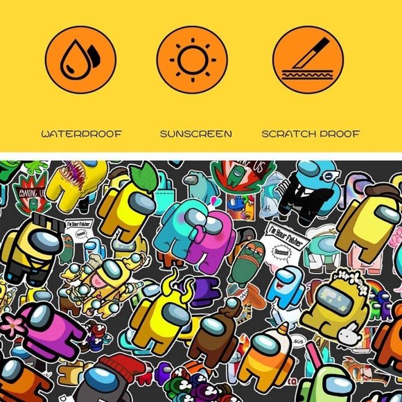 Toys | 10 Pcs Among Us Stickers Laptop Sticker | Poshmark